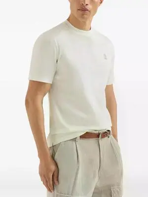 Brunello Cucinelli Cotton Jersey Crew Neck T-shirt With Logo