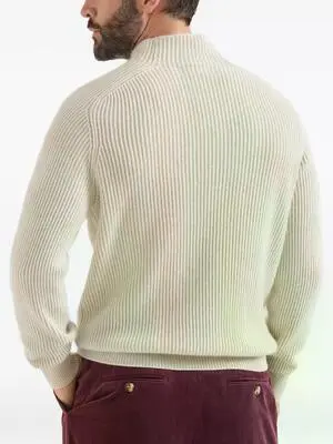 Brunello Cucinelli Cashmere English Rib Turtleneck Sweater