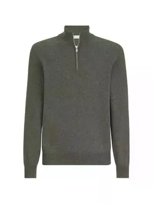 Brunello Cucinelli Cashmere Half-zip Sweater - Grey