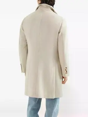 Brunello Cucinelli Lightweight Water-resistant Cashmere Coat With Double Vents - Neutrals