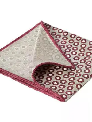 Brunello Cucinelli Spotted-pattern Silk Pocket Square