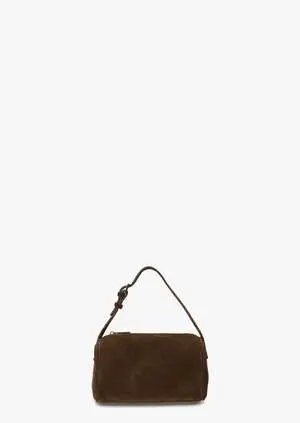 TONY BIANCO Desiree Handheld Bag In Leather With Silver Accents