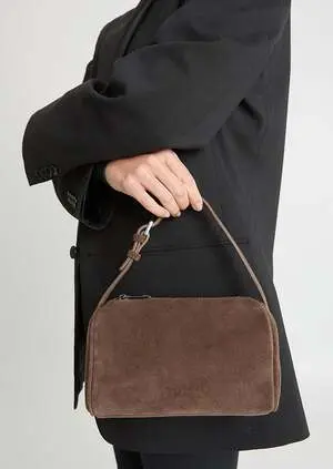 TONY BIANCO Desiree Handheld Bag In Leather With Silver Accents