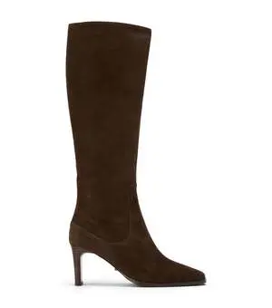 TONY BIANCO Rinetta Suede Zip-up Mid-calf Boots - Espresso Suede