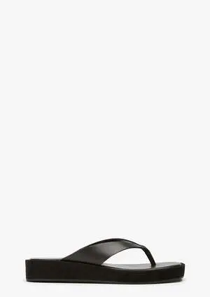 TONY BIANCO Kyra Platform Thong Sandal - Black Como