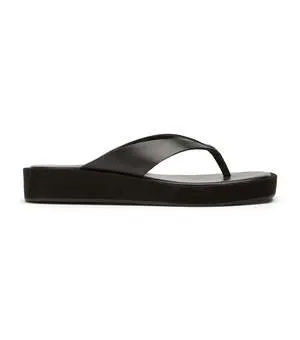 TONY BIANCO Kyra Platform Thong Sandal - Black Como