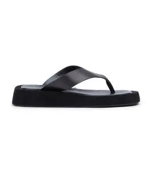 TONY BIANCO Ives Thong Sandals - Black Como