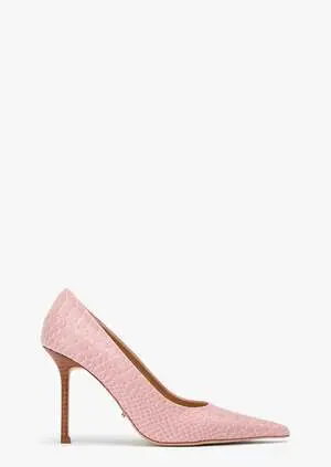 TONY BIANCO Niki Stiletto Heel Pumps - Pink Python