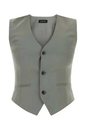 ANINE BING Gabardine Mario Vest