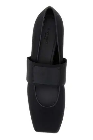 Givenchy Satin Sliced Square Ballerinas