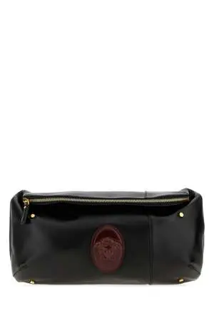 Versace Nappa Leather Medusa Belt Bag - Black