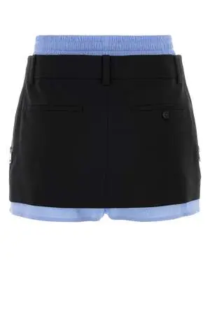 Alexander Wang Twill Pant-skirt With Poplin Inserts