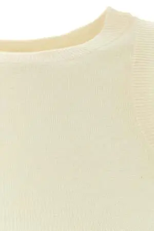Co Ivory Cashmere Tank Top
