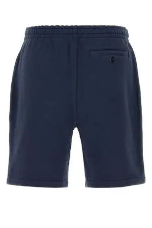 Polo Ralph Lauren Navy Cotton Blend Bermuda Shorts With Embroidered Logo