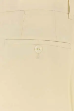 BODE Wide-leg Cream Viscose Blend Pants