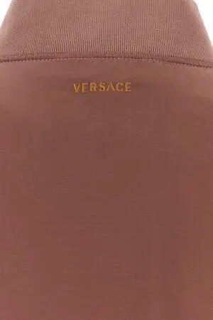 Versace Antiqued Silk Bomber Jacket - Pink