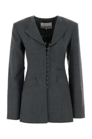 Ganni V Neck Blazers For Women