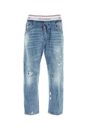 Dsquared2 Denim Jeans With Distressed Details