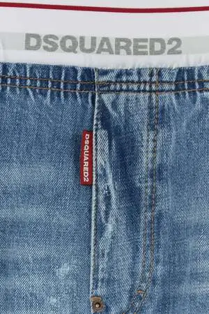 Dsquared2 Denim Jeans With Distressed Details