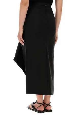 Givenchy Wool Blend Flounce Skirt - Black