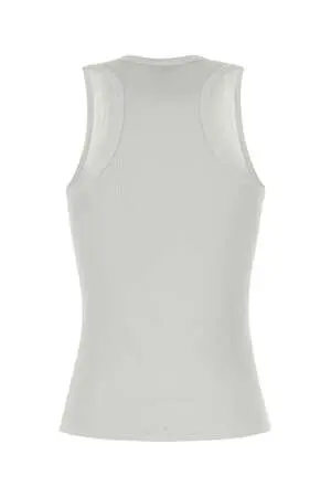 THE ROW Ribbed Cotton Tank Top - White