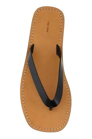 THE ROW Leather City Thong Slippers