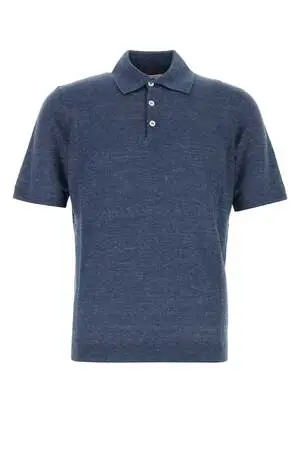 Brunello Cucinelli Melange Linen Blend Polo Shirt