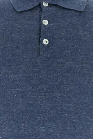 Brunello Cucinelli Melange Linen Blend Polo Shirt