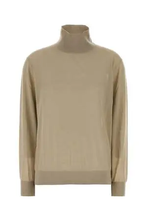 THE ROW Cappuccino Cashmere Blend Orly Sweater