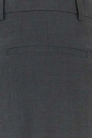 JIL SANDER Graphite Wool Pleated Trousers - Grey