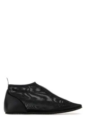 Gimaguas Mesh Slip-ons With Leather Accents