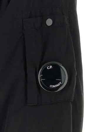 C.P. COMPANY Nylon Padded Jacket With Logo Detail - Black