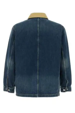 Carhartt Work In Progress Denim Chore Coat With Corduroy Collar