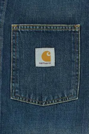 Carhartt Work In Progress Denim Chore Coat With Corduroy Collar