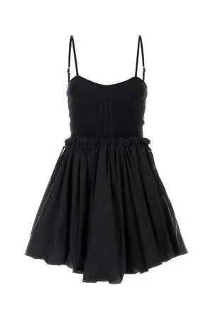 Attico Jersey And Taffeta Dress