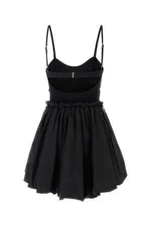 Attico Jersey And Taffeta Dress