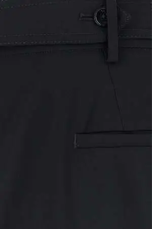 PT TORINO Pure Virgin Wool Bermuda Shorts - Black