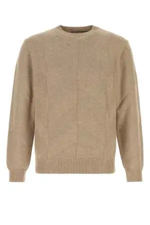 Canali Camel Cotton Blend Sweater - Light Brown
