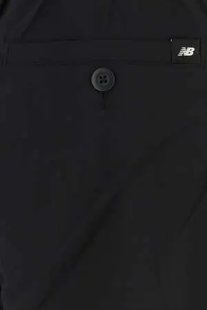 NEW BALANCE Stretch Cotton Blend Inverted Pleat Pants