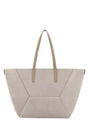 Brunello Cucinelli Suede Shopping Bag - Grey