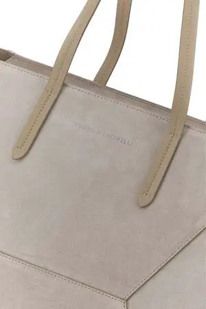Brunello Cucinelli Suede Shopping Bag - Grey