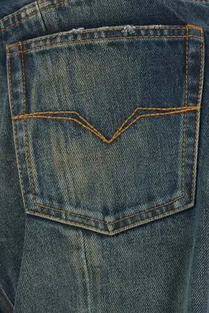 Versace Distressed Denim Jeans - Blue