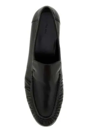 THE ROW Leather Loafers - Black