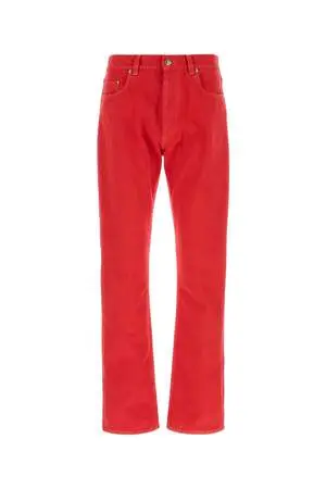 Versace Cotton Denim Jeans - Red