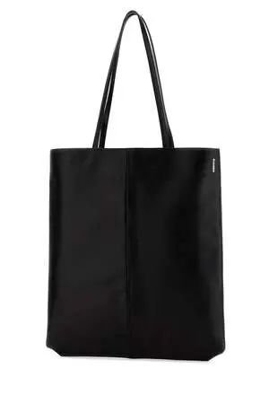 JIL SANDER Leather Shopping Bag - Black