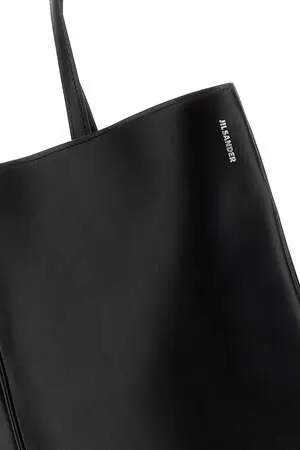 JIL SANDER Leather Shopping Bag - Black