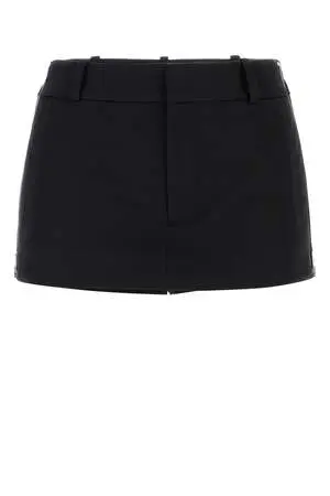 Alexander Wang Cotton Pant-skirt With Embroidered Logo
