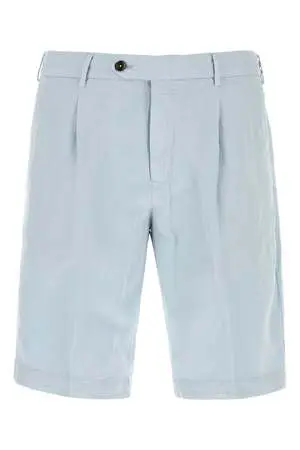 PT TORINO Lyocell Blend Bermuda Shorts - Blue