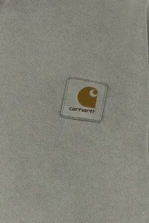 Carhartt Work In Progress Cotton Hooded Sweatshirt With Logo Detail - Grey