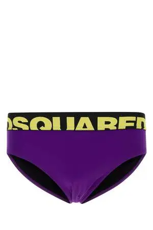 Dsquared2 Stretch Nylon Swimming Brief - Purple